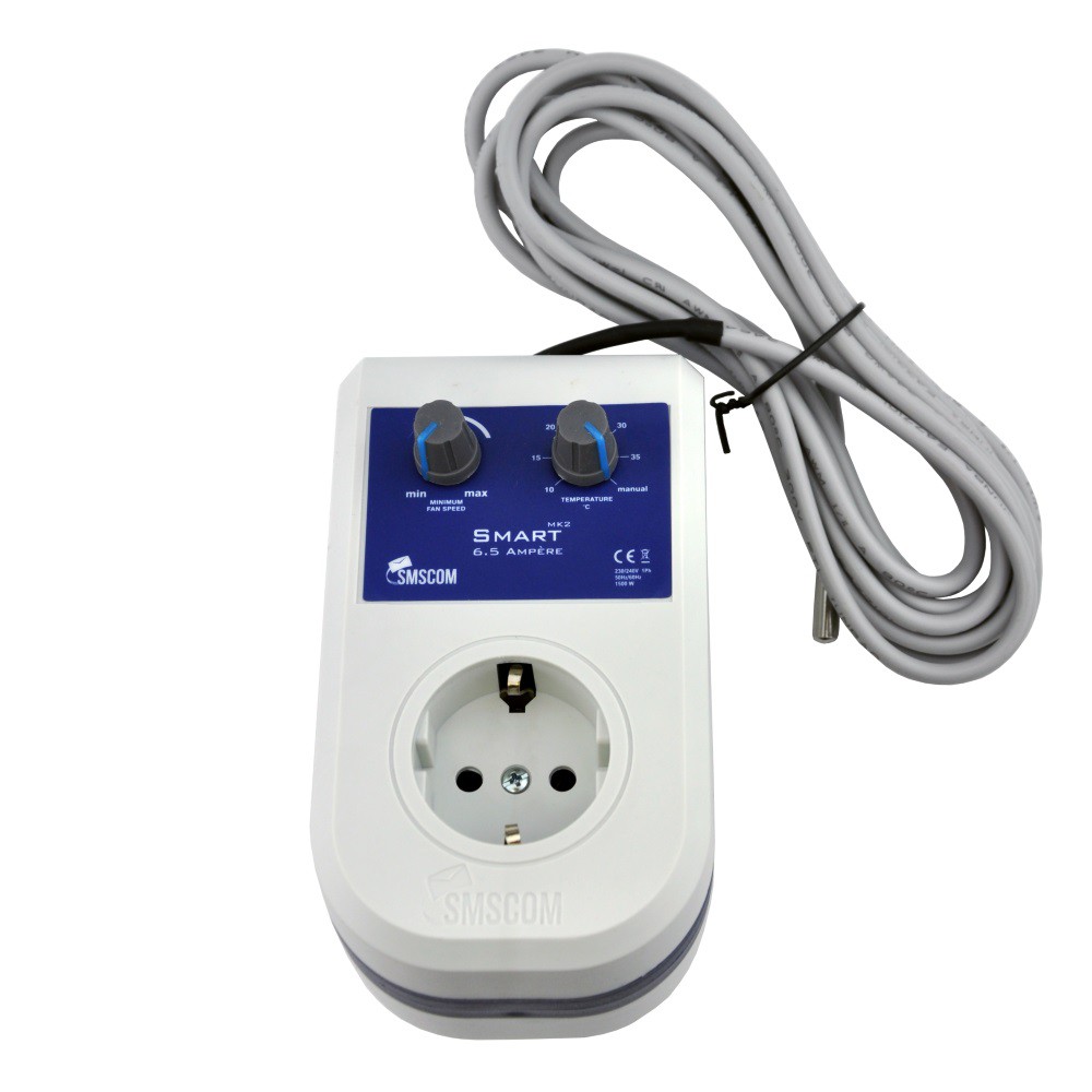 SMSCOM Smart Temperature Fan Controller MK2 EU with NTC Sensor