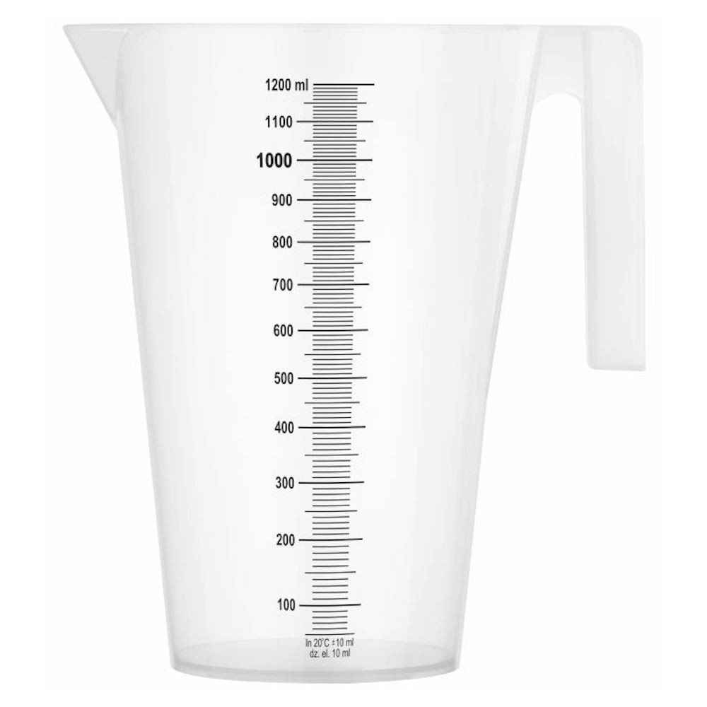 Bott Smart Measuring Cup Transparent 1000 ML with Graduation per 10 ML