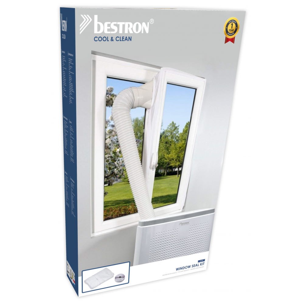 Bestron AACKIT Universal Window Exhaust Kit for Mobile Air Conditioner