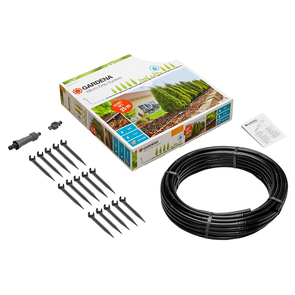 GARDENA MICRO-DRIP-SYSTEM STARTER SET PLANTED ROWS M
