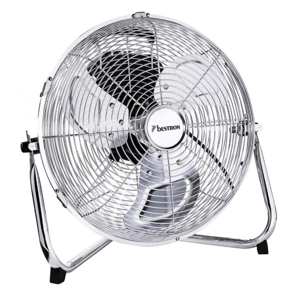 BESTRON DFA30CH RETRO FLOOR FAN 35 CM CHROME 55 WATT