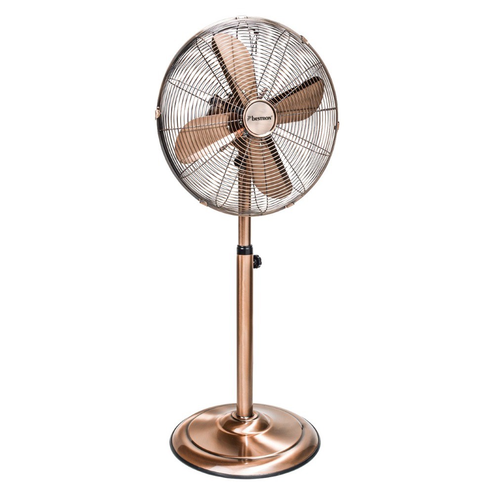 Bestron DFS45SCO Retro Standing Fan 45 CM Copper 50 Watt
