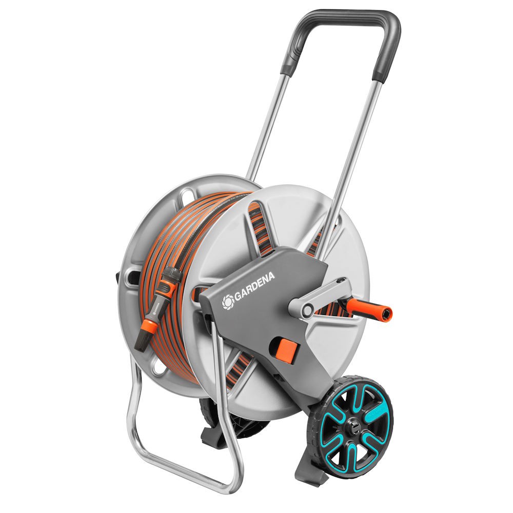 GARDENA CLEVERROLL L METAL HOSE TROLLEY SET (40 METER 19 MM HOSE ...