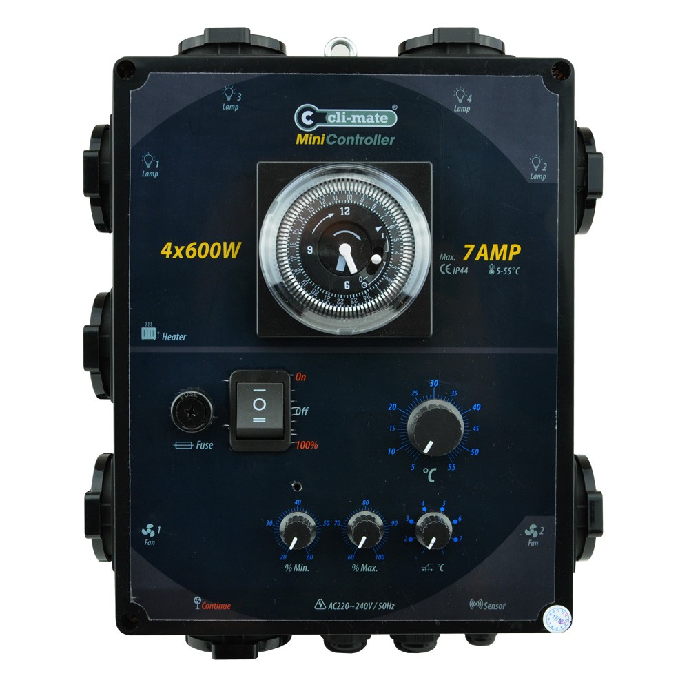 CLI-MATE MG-7 MINI-CONTROLLER 4 X 600W + FAN 7A + HEATER 16A